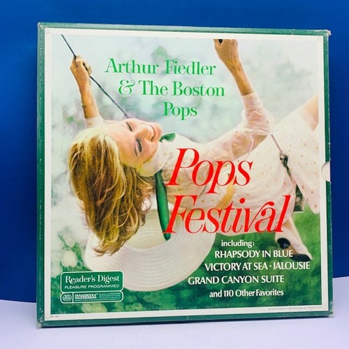 Record vinyl 33 RPM album vtg Lp 12" BOX SET of 10 Fiedler Boston Pops ...