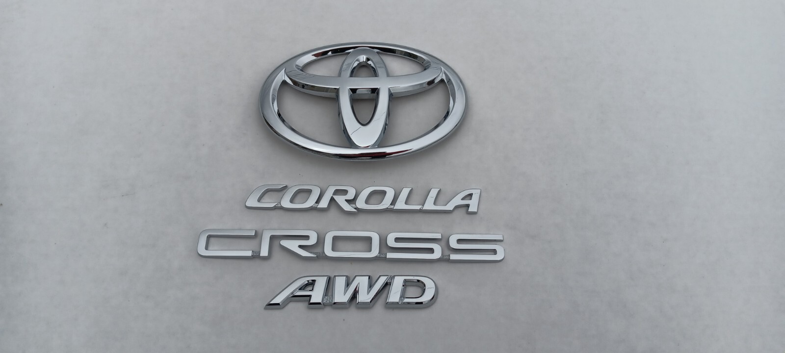 2014-16 Toyota COROLLA CROSS AWD Liftgate Emblem Set of 4 Chrome OEM ...