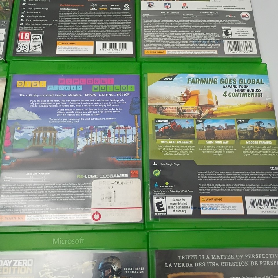 Xbox One Game Lot Bundle 18 Video Games | eBay