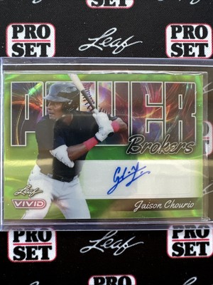 Jaison Chouri 2024 Leaf Vivid Power Brokers Auto 4/4 Prismatic Green ...