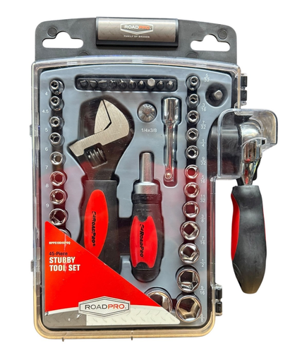 NEW RoadPro 45 Piece Stubby Tool Set Metric Standard | eBay