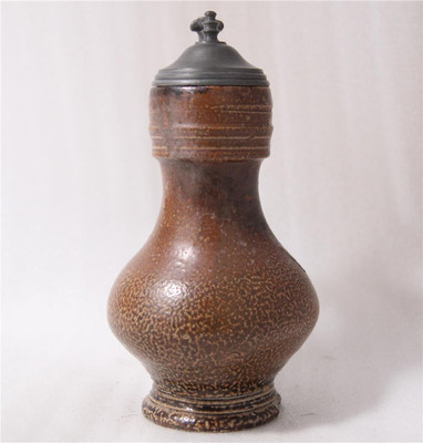 Antique Early German Stoneware Beer Stein Frechen Tigerware ...