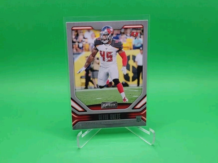 DEVIN WHITE 2019 Panini Playbook #199 Rookie base LAS VEGAS RAIDERS LSU ...