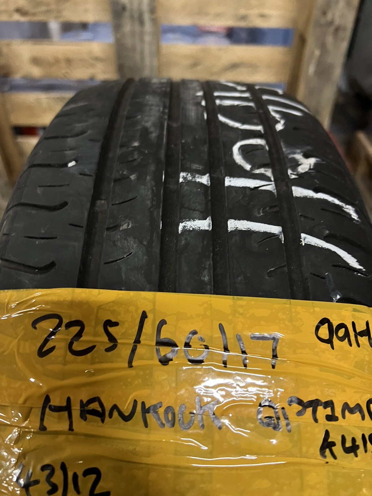 225/60/17 Hankook Optimo K415 3.78MM PART WORN TYRE - Dot 43/12 | eBay UK