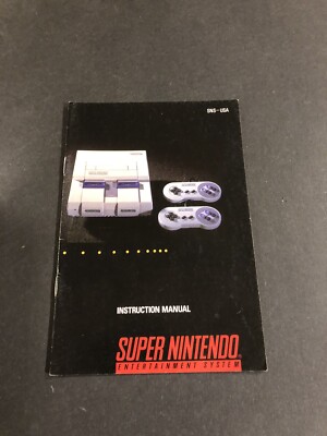 Super Nintendo snes system manual insert | eBay