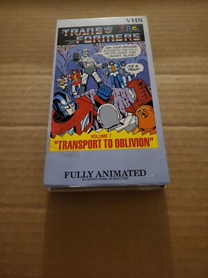 VTG 1984 Transformers Animated VHS Vol 7 Transport To Oblivion | eBay