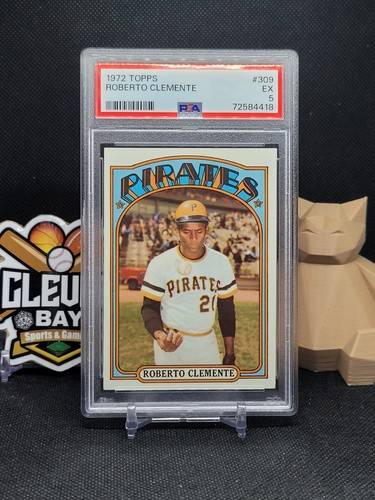 1972 Topps #309 Roberto Clemente - Pittsburgh Pirates - PSA 5 EX (DT ...