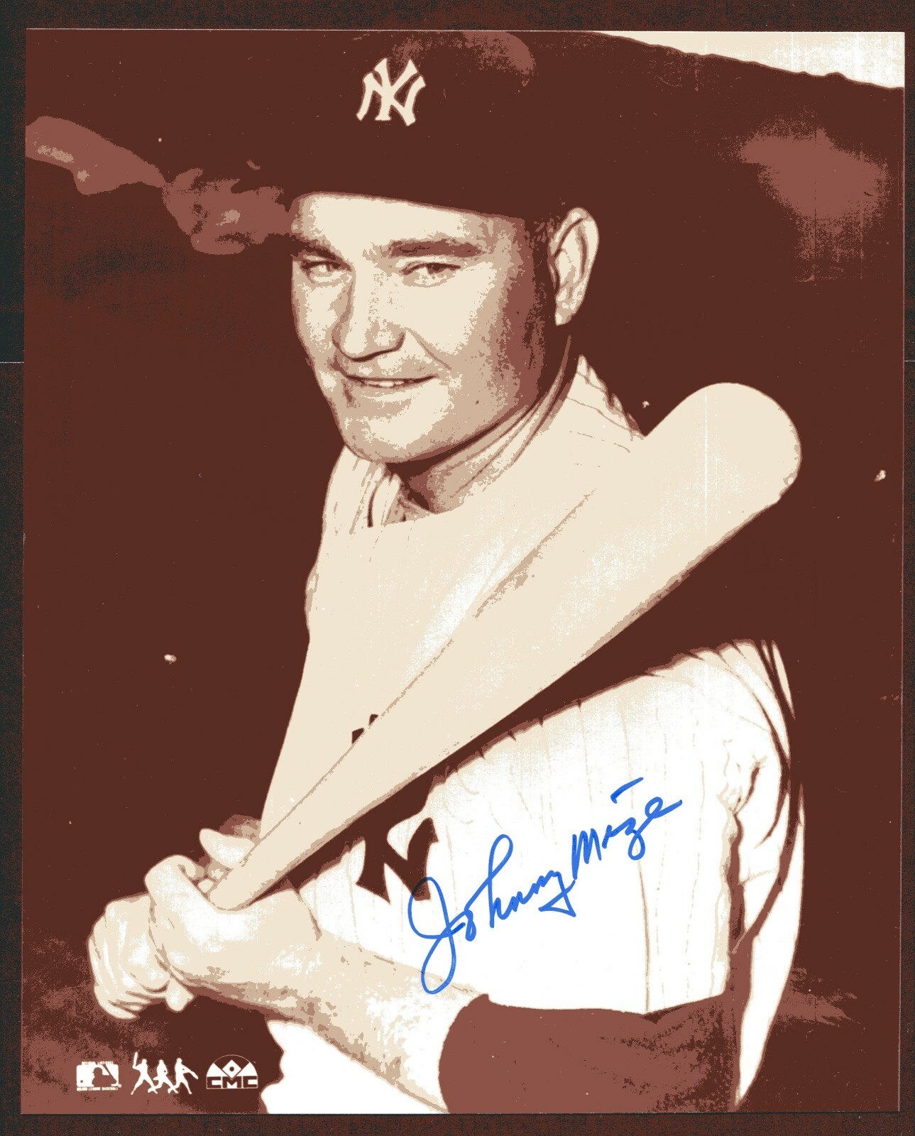 JOHNNY MIZE NEW YORK YANKEES SIGNED 8x10" PHOTO WITH COA & CASE | eBay