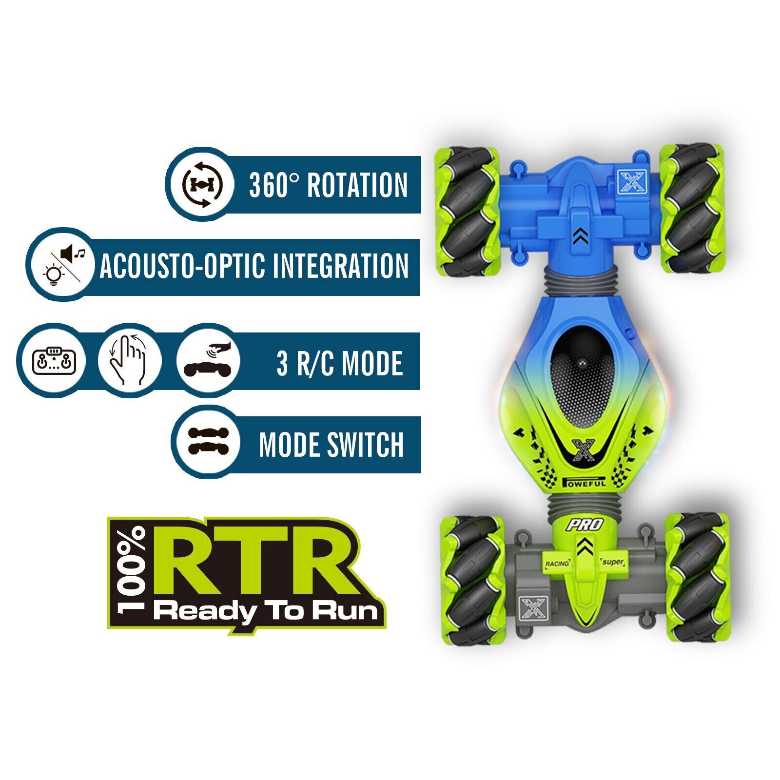 RC Stunt Car 2.4G Twisting Vehicle Radio Remote Control Cars Gesture ...