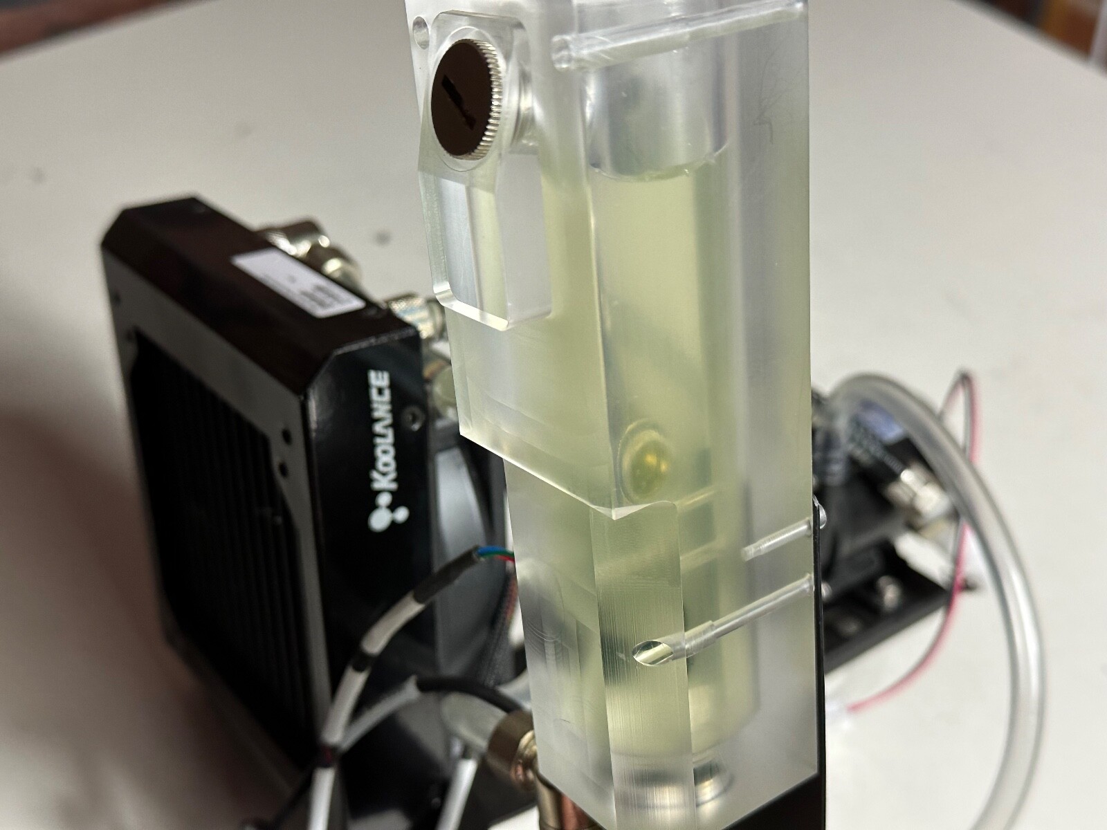 Koolance cooling system w/ Pump, Radiator, Flow meter, reservoir ...