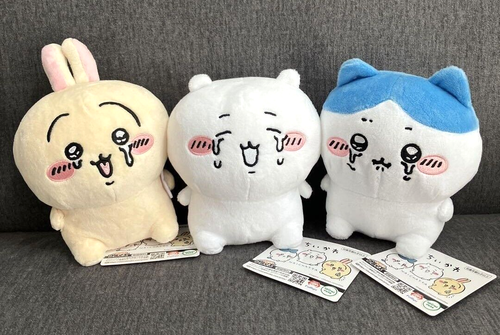 Chiikawa 3 Set Cried Plush Chikawa Hachiware Usagi Crying Doll 15cm ...