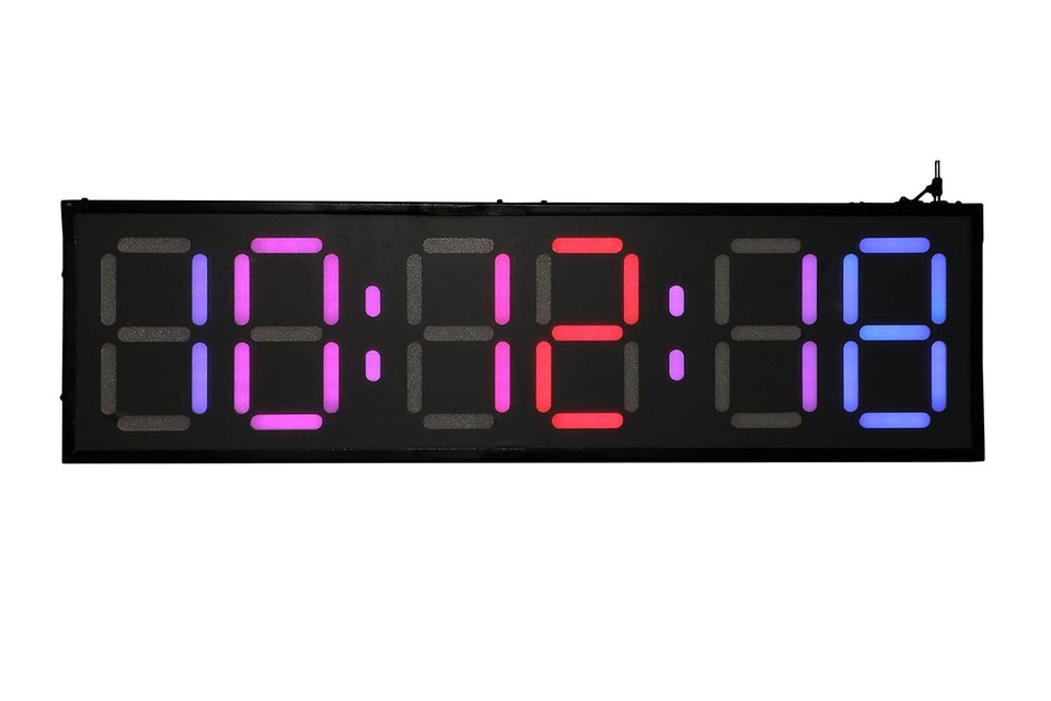 Large Digital Wifi Clock with 6-In-1 Changeable Color LED Display Wi-Fi ...