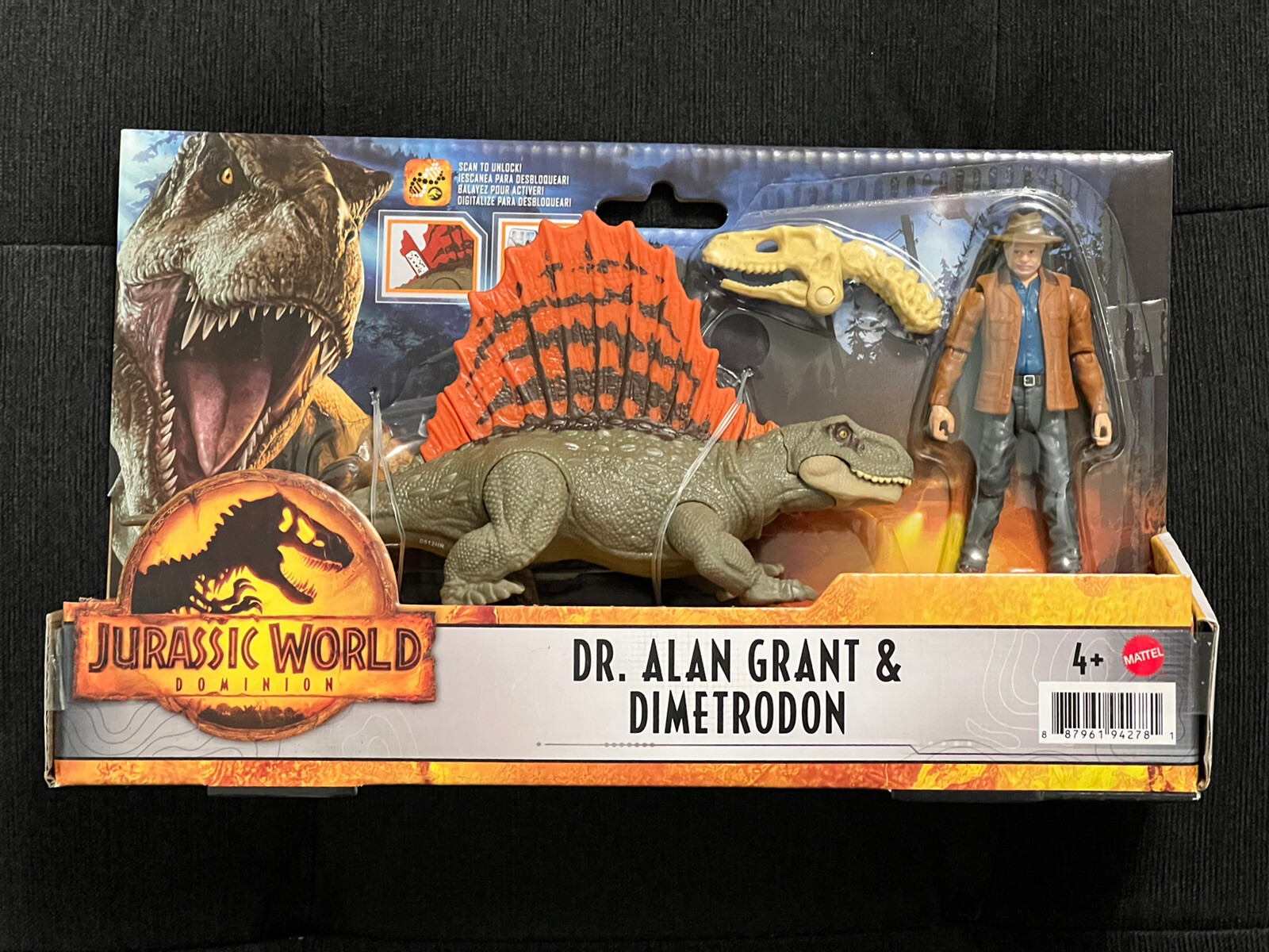 Jurassic World Dominion Dr Alan Grant & Dimetrodon New IN HAND SHIPS ...