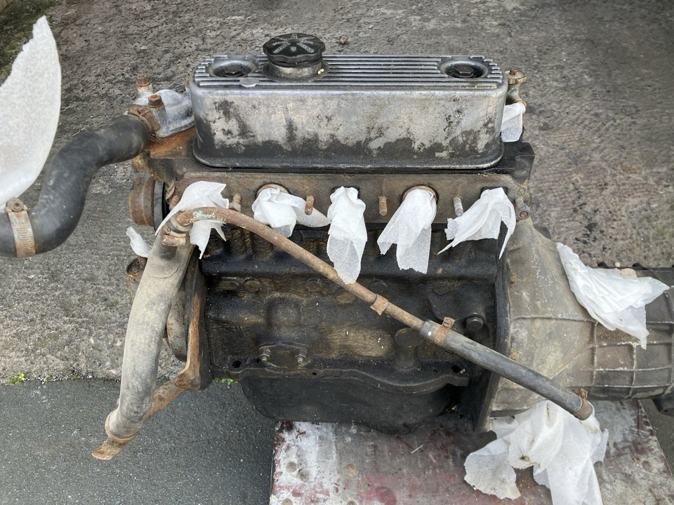 Mg Midget 1275 Engine+ Gearbox 1972 Car Turns Freely, Both ...