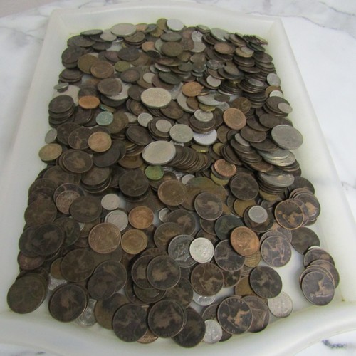 4.9KG British UK & World Unsorted Bulk Coin Lot inc MANY Victoria etc ...