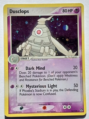 Pokemon - Dusclops - Power Keepers 14/108 - Cosmos Holo Rare - LP | eBay