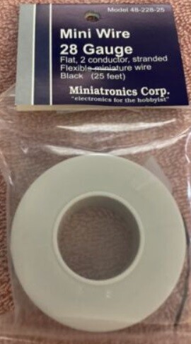 Miniatronics 48-228-25 28 Gauge Flat 2 Conductor Stranded Flexible ...