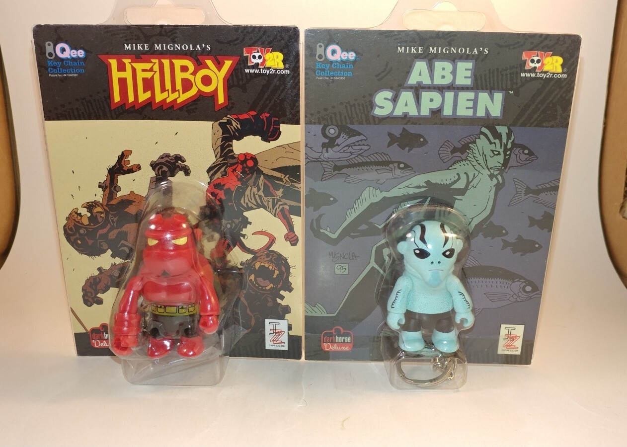 Hellboy & Abe Sapien Qee Figure Keychain on Card New | eBay