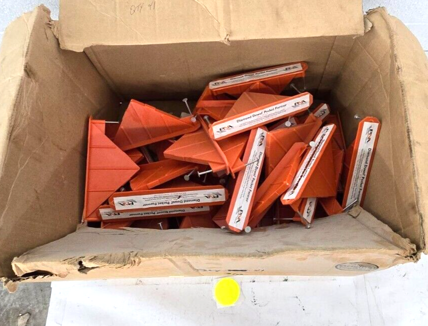 PNA 1/4" DIAMOND DOWEL POCKET FORMER 8” X 3-5/8" X1-1/2"; LOT OF 41 | eBay