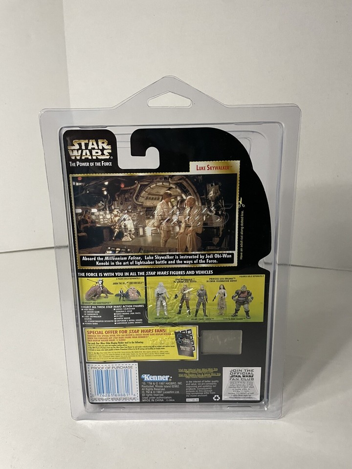 NEW LUKE SKYWALKER W/ BLAST SHIELD HELMET FREEZE FRAME STAR WARS POTF2 ...