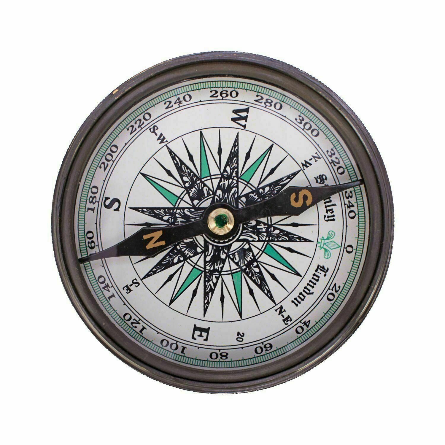 Brass Replica Antique 2 Inch Stanley London Pocket Compass 1885 Desk ...