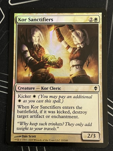 1x Foil Kor Sanctifiers (22) Zendikar LP MTG Magic the Gathering x1 MKE ...