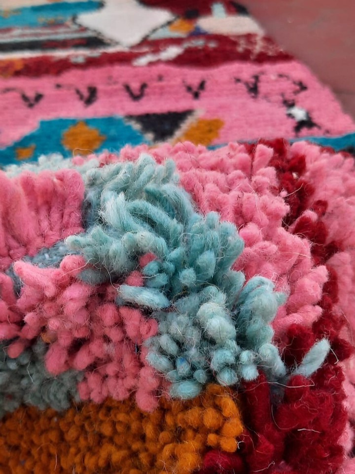 Colorful Morocco Rug Runner Wool Runner Rug Hallway Rug Boujaad Runner ...