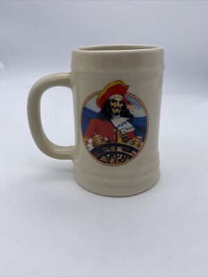 Captain Morgan Mug Beer Stein Tankard Rum Cup Ceramic Pirate | eBay