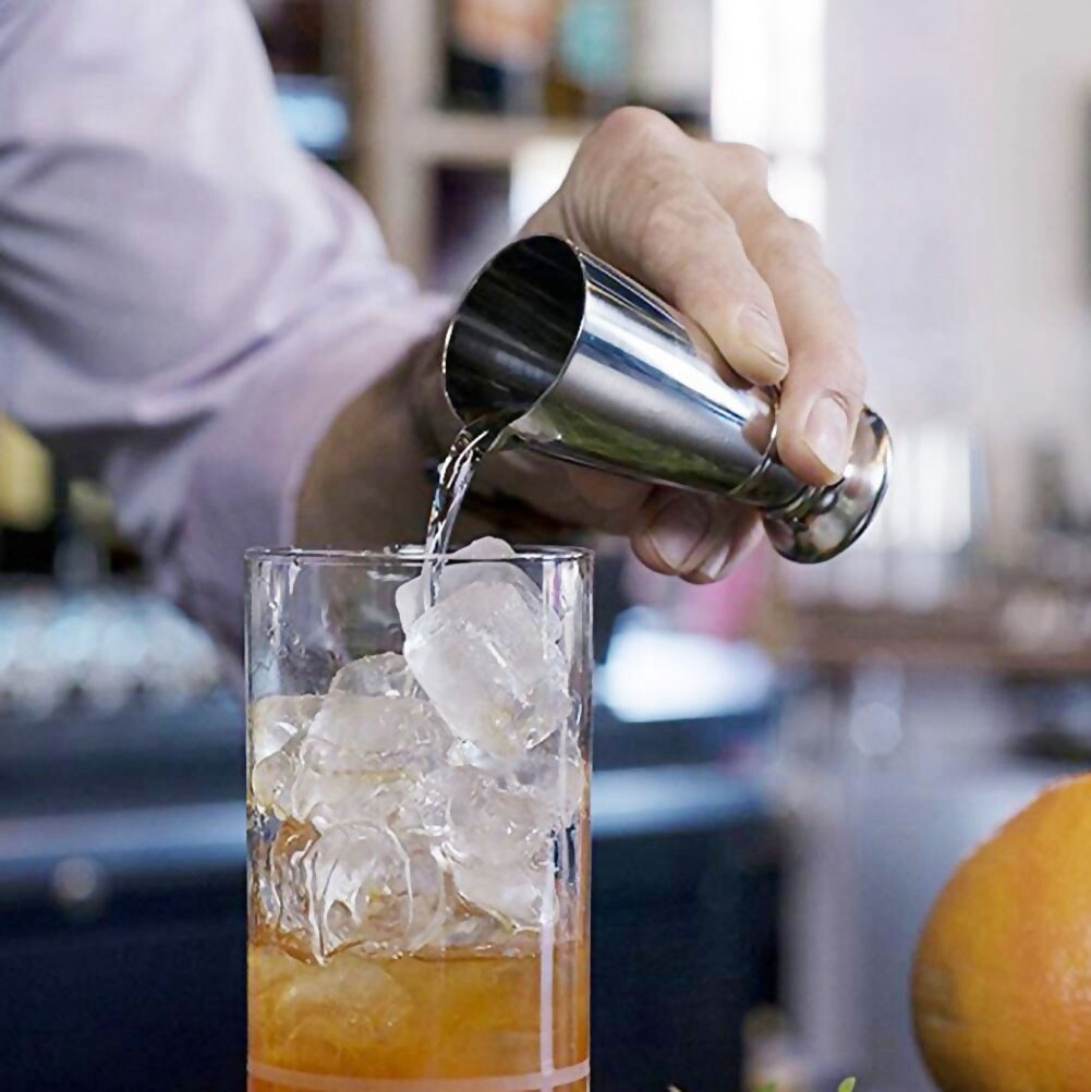 Stainless Steel Bar Bartending Measuring Cup Cocktail Wine Jigger Wine ...