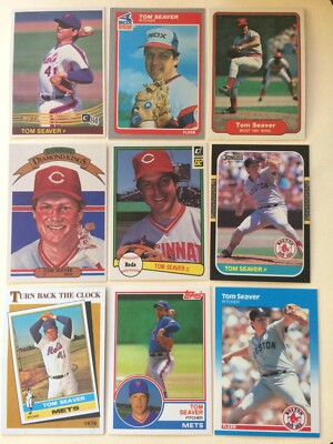 Topps Tom Seaver (RIP) Cards - 63 Cards - EXCELLENT CONDITION - FREE ...