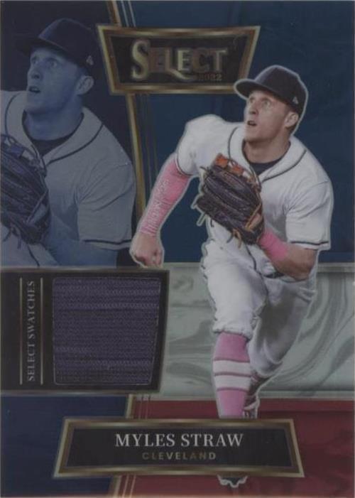 2022 Panini Select - Select Swatches Myles Straw #SELS-MY Tri-Color ...