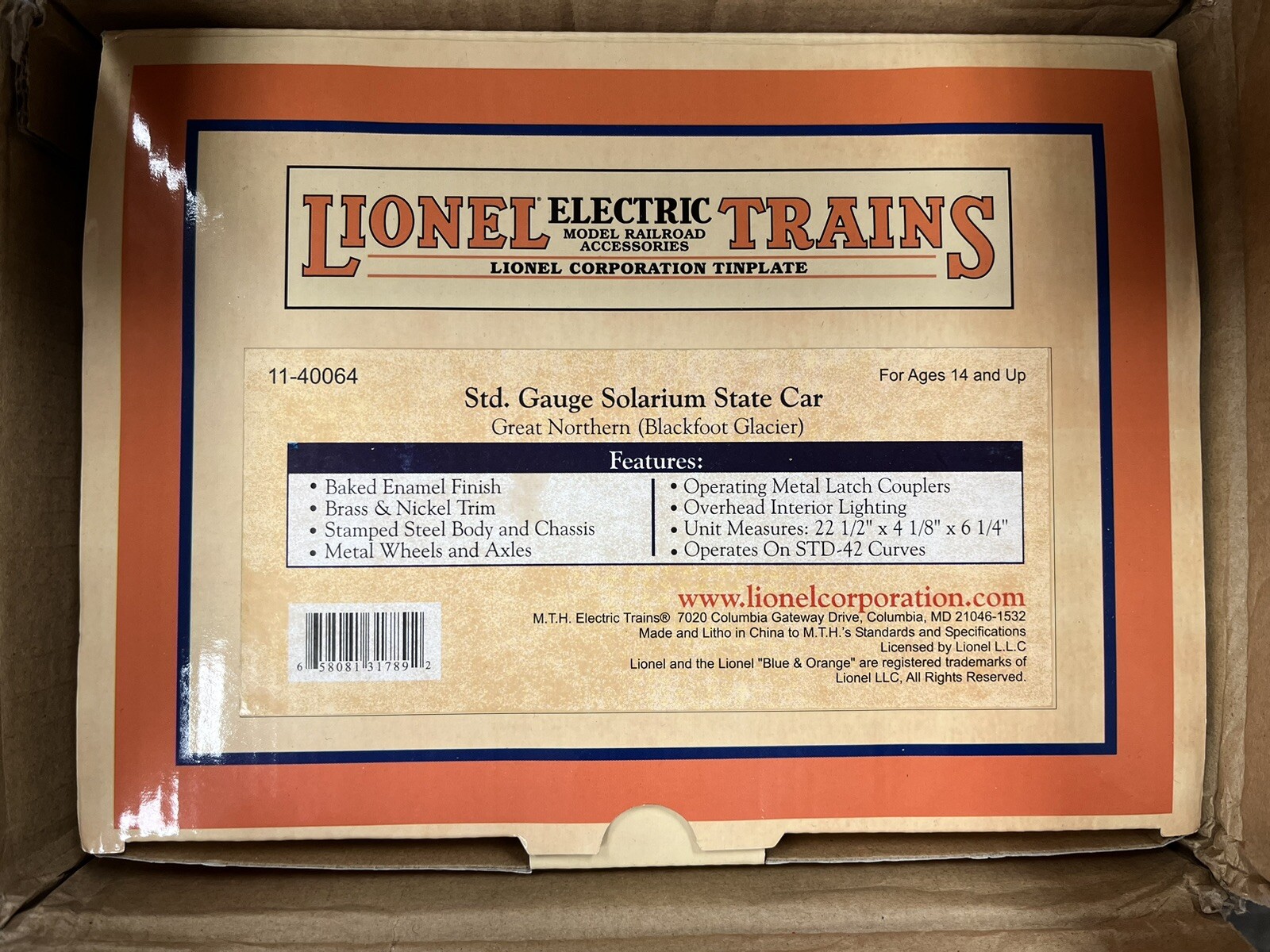 + Lionel MTH Standard Tinplate Add-On Great Northern Blackfoot Glacier ...