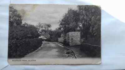 Antique postcard,Moorside Road,Station,Flixton,Trafford,Manchester ...