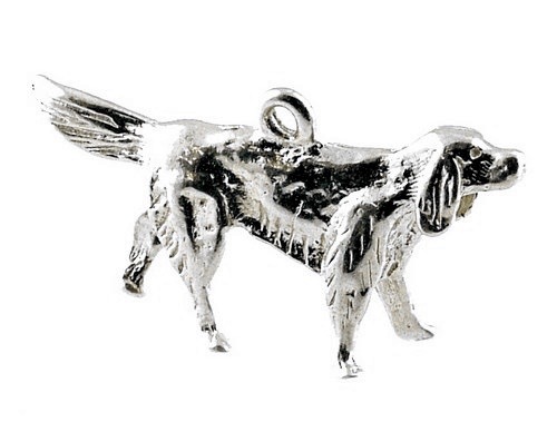 STERLING SILVER IRISH SETTER DOG CHARM | eBay