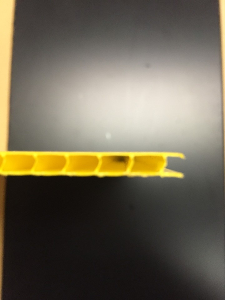 Coroplast 4mm 12" x 12" (2 Pack) Yellow Corrugated Plastic Sheets Sign ...