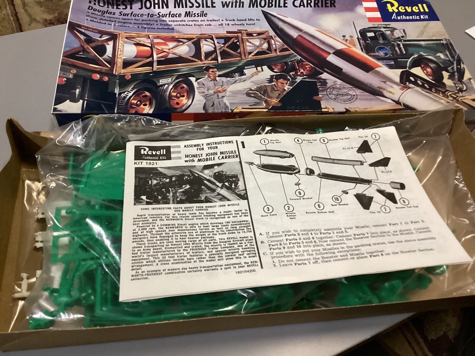 Revell 1:54 Scale Honest John Missile with Mobile Carrier Model Kit ...