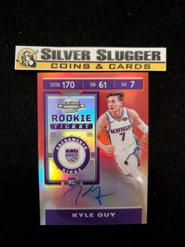 2019-20 Kyle Guy Contenders Optic Rookie Ticket Auto Red Prizm /149 RC ...