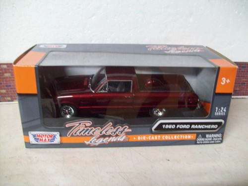 MOTORMAX Burgundy 1960 Ford Ranchero 1:24 Scale with Box. | eBay