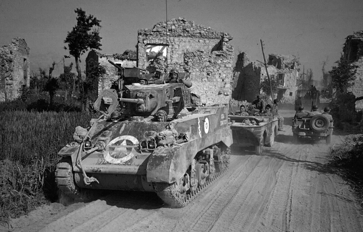 Ww2 M3m5 Us Army Stuart Light Tank Stock Photo Download