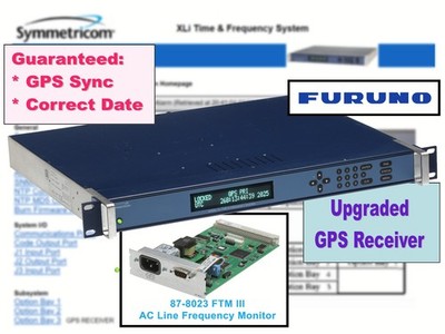 Symmetricom XLi FTM III UPGRADED Furuno GPS NTP Time Server 10MHz ...