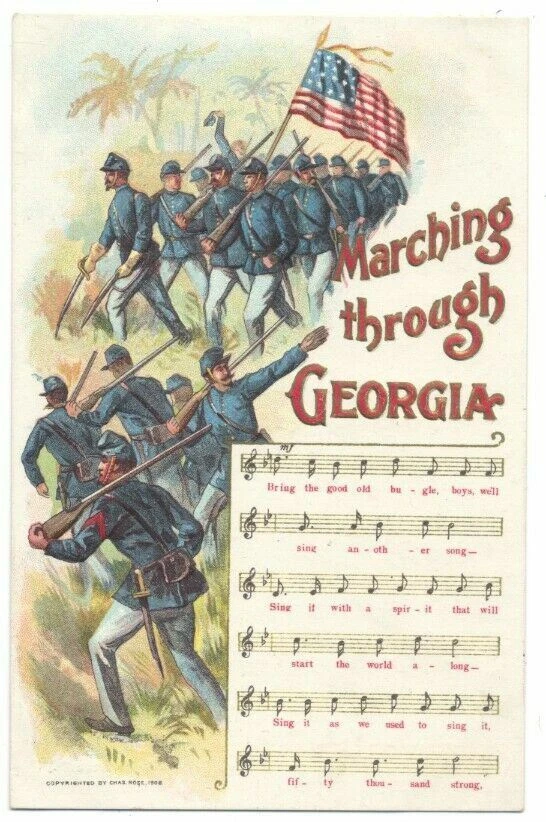 Union Soldiers Marching