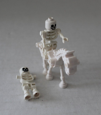 Lego Skeleton MiniFigure x2 White Skeleton Horse | eBay