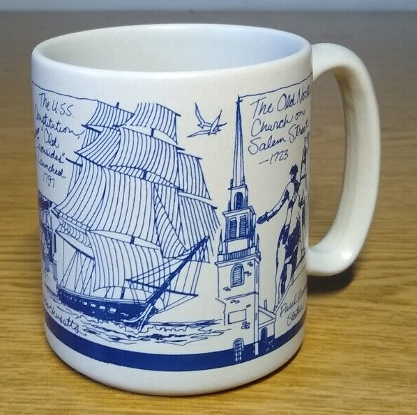 Coffee Cup/Mug Boston, Massachusetts Hart Designs Old Ironsides ...