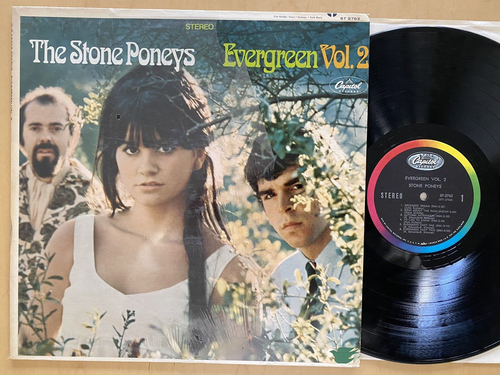 THE STONE PONEYS EVERGREEN VOL. 2 1967 1ST PRESS LINDA RONSTADT FOLK ...