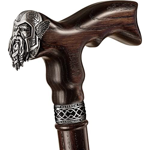 Cane - Handmade Viking Walking Cane - Canes for Men - #1 Thor in Walnut ...