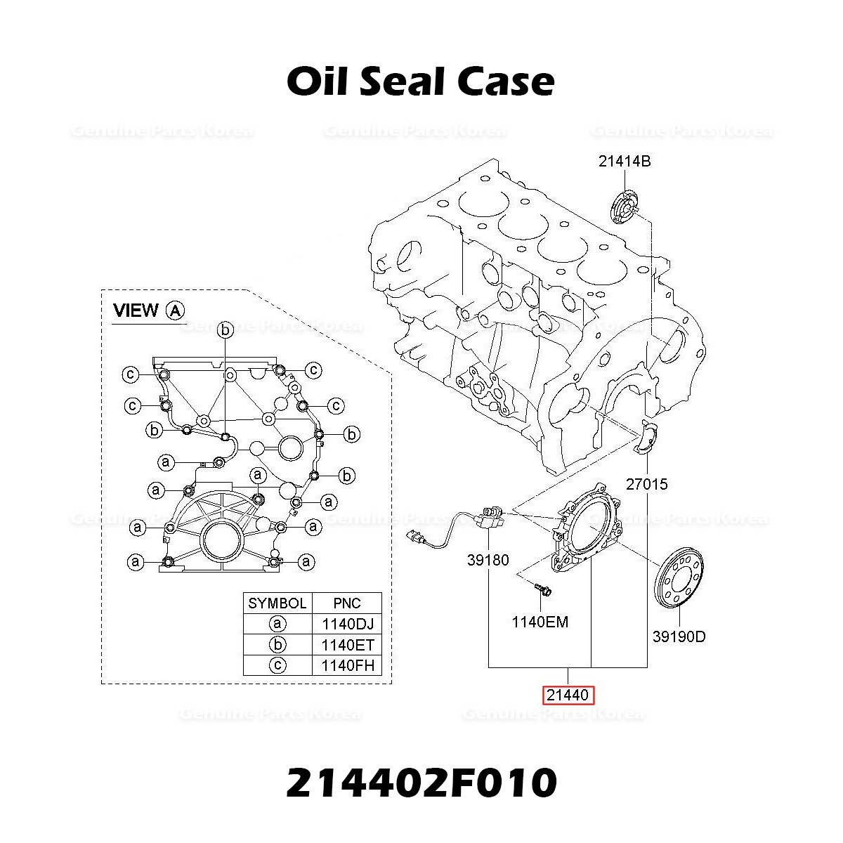 CASE ASSY-OIL SEAL for HYUNDAI / KIA 214402F010 Ship from South Korea ...