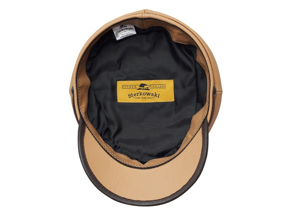 Sterkowski TRAWLER Leather Sailor Cap Breton Fiddler Mariner Greek | eBay