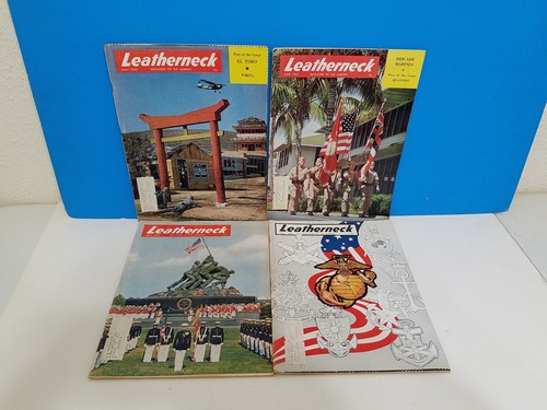 4 USMC LEATHERNECK MAGAZINES 1963 May, June. Sept, and Nov. GREAT ...