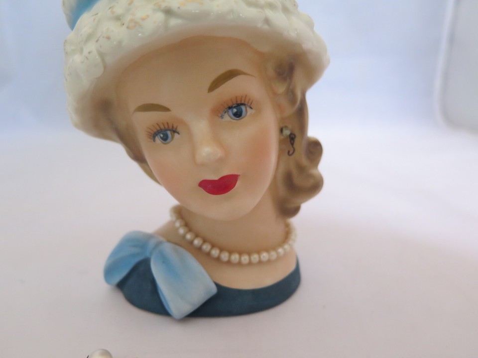 Relpo Vintage Lady Ceramic Head Vase - K1517 - Made in Japan - bag k | eBay