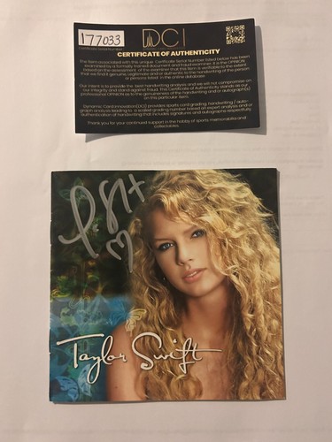 Taylor Swift Autographed Silver Debut CD Album Booklet | eBay
